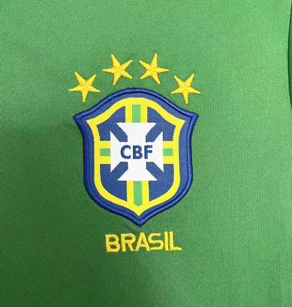 Brazil 1998 Green Jersey - Retro Version - nicejsy